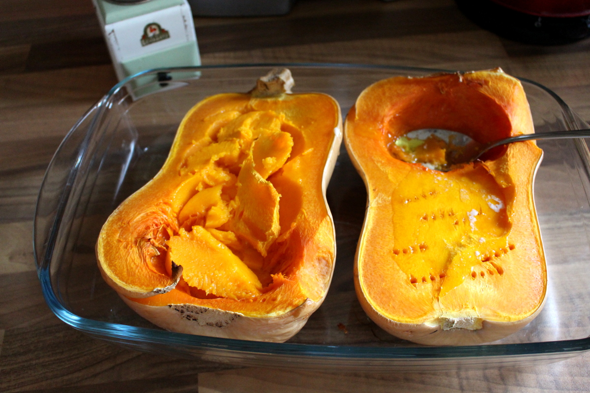 Butternut gefüllt mit Hack – undiversell